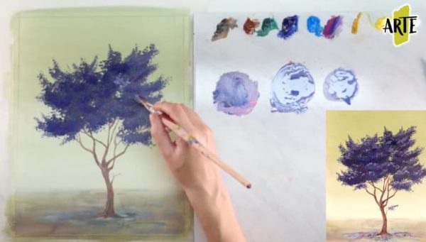 👉 Cómo Pintar Un árbol De Manera Fácil En 8 Pasos | ArteEscuela