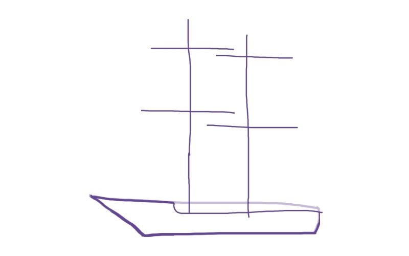 ⛵ How To Draw A Boat Step By Step 👉ArteEscuela.com