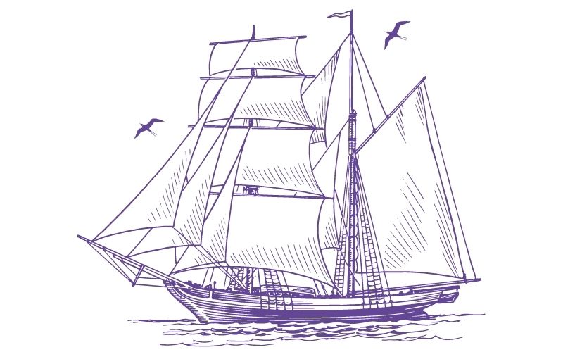 ⛵ How To Draw A Boat Step By Step 👉ArteEscuela.com