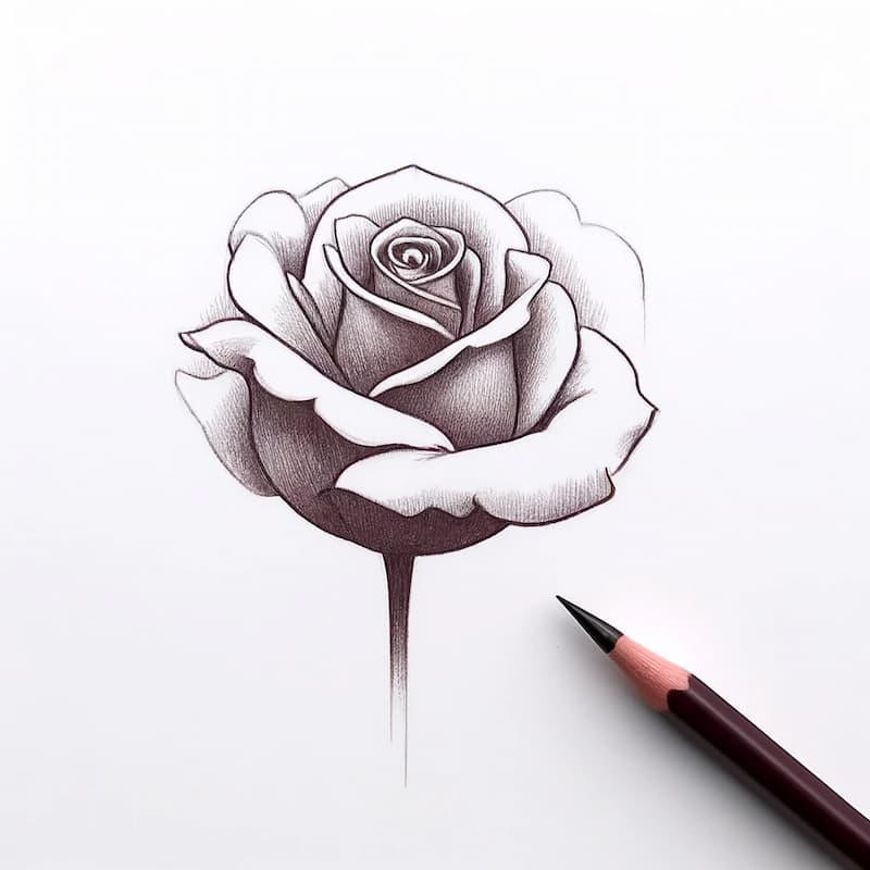 🌹 Cómo Dibujar Una Rosa | ArteEscuela.com ️